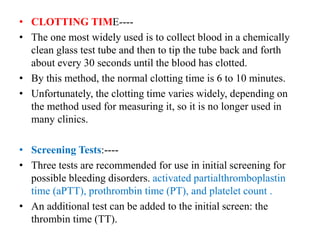 Hemostasis of blood | PPTX