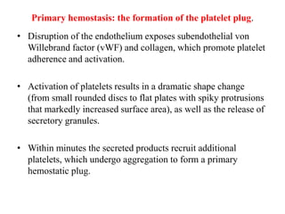 Hemostasis of blood | PPTX