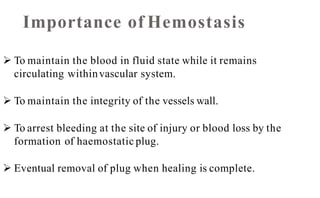 Hemostasis rajiv kumar | PPT