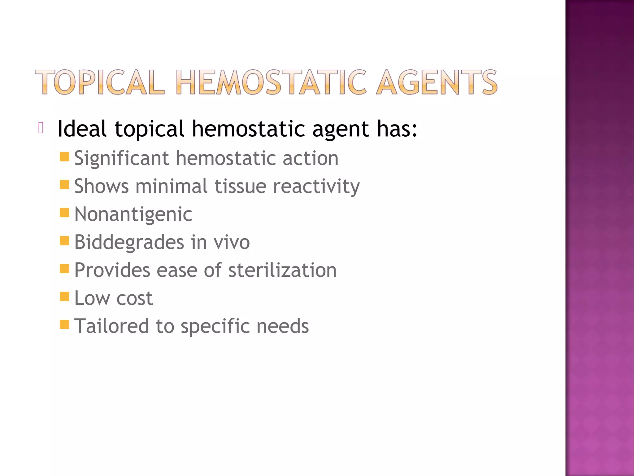Hemostasis, surgical bleeding and transfusion | PPT