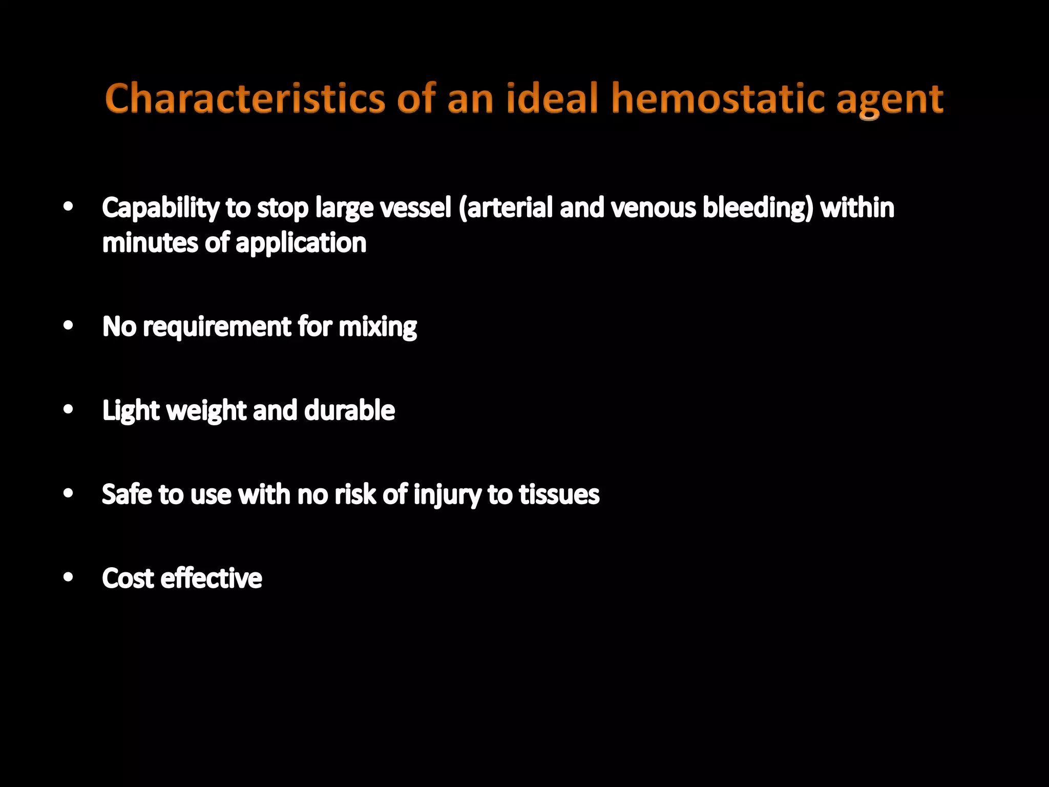 Hemostatic agents | PPTX