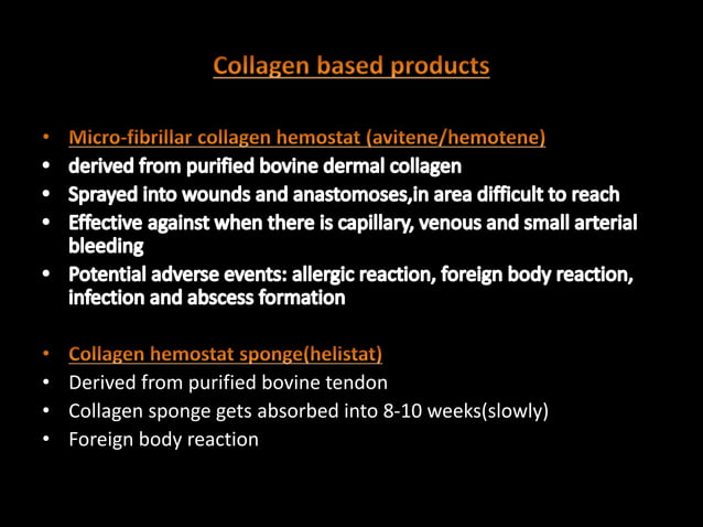 Hemostatic agents | PPTX