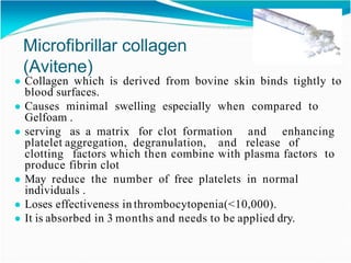 Hemostats in neurosurgery | PPT
