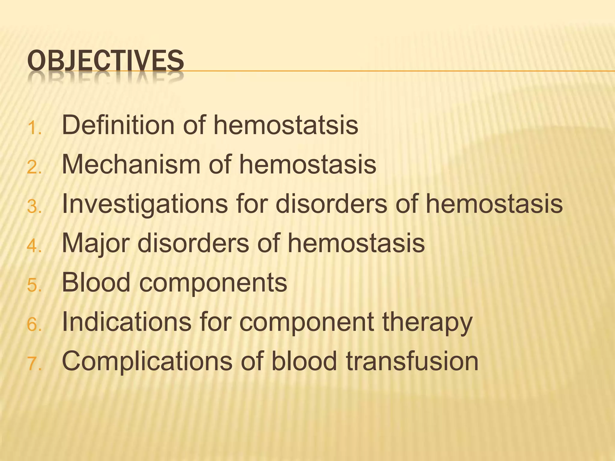 Hemostatsis & blood transfusion | PPTX