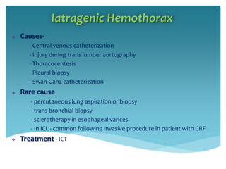 Hemothorax | PPTX