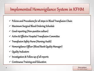 Hemovigilance | PDF | Blood Disorders | Diseases and Conditions