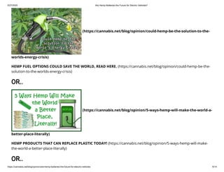 Are Hemp Batteries the Future of Electric Cars? | PPT