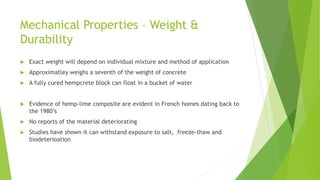 Hempcrete presentation | PPTX