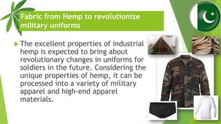 Hemp fiber based textiles, the way forward for pakistan | PDF