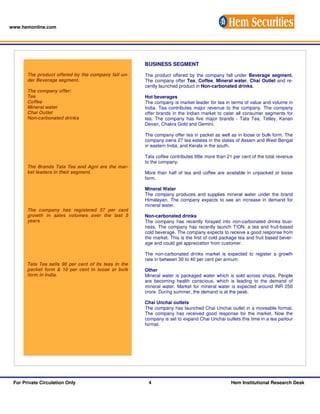 Hem securities tata_tea | PDF