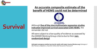 HEMS vs GEMS by ground or by air: which is the best way to take care of ...