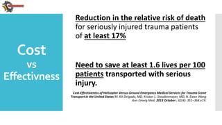 HEMS vs GEMS by ground or by air: which is the best way to take care of ...