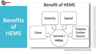 HEMS vs GEMS by ground or by air: which is the best way to take care of ...