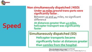 HEMS vs GEMS by ground or by air: which is the best way to take care of ...