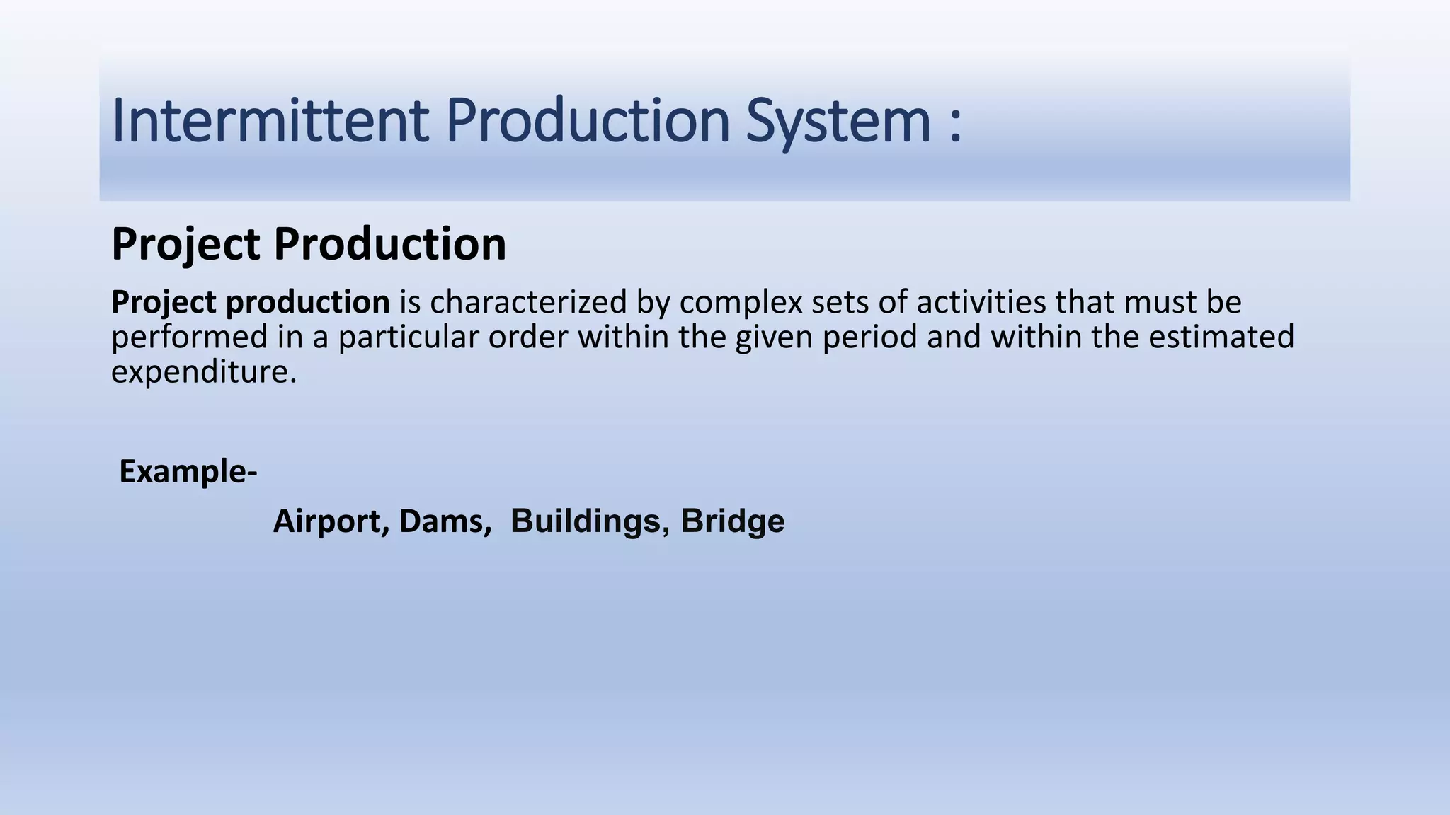 Production system | PPTX