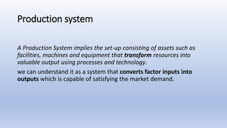 Production system | PPTX