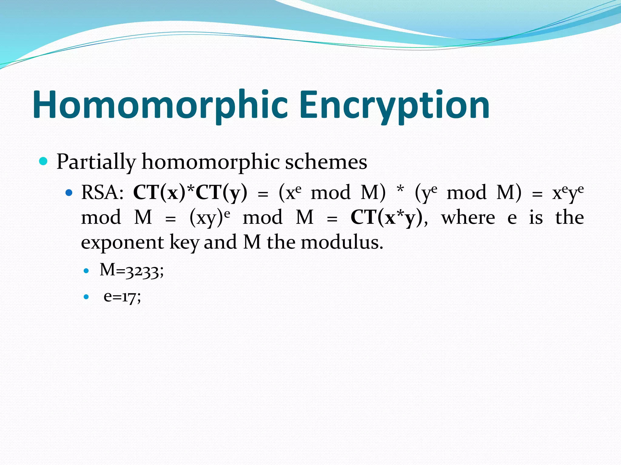 Homomorphic Encryption | PPTX