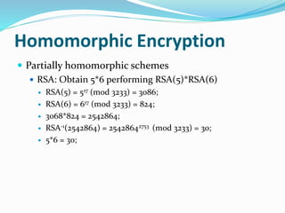 Homomorphic Encryption | PPTX