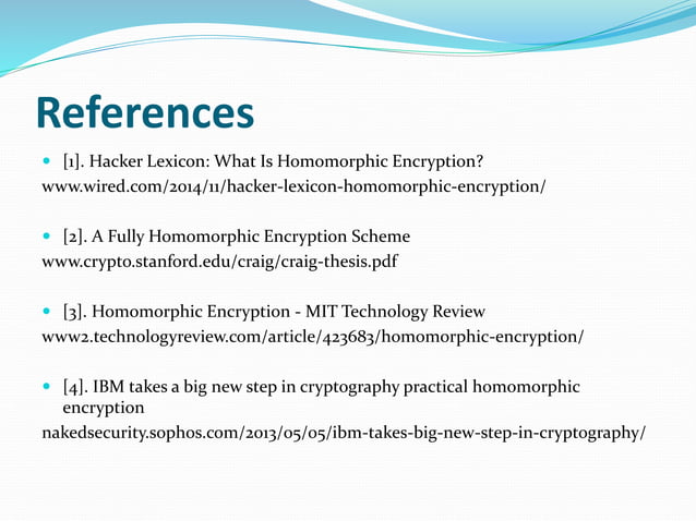 Homomorphic Encryption | PPTX