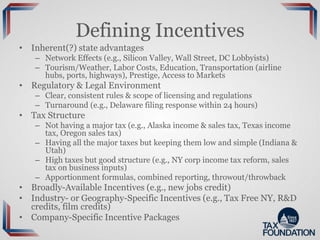 Tax Incentives and the States | PPT