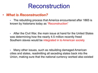 Reconstruction | PPT
