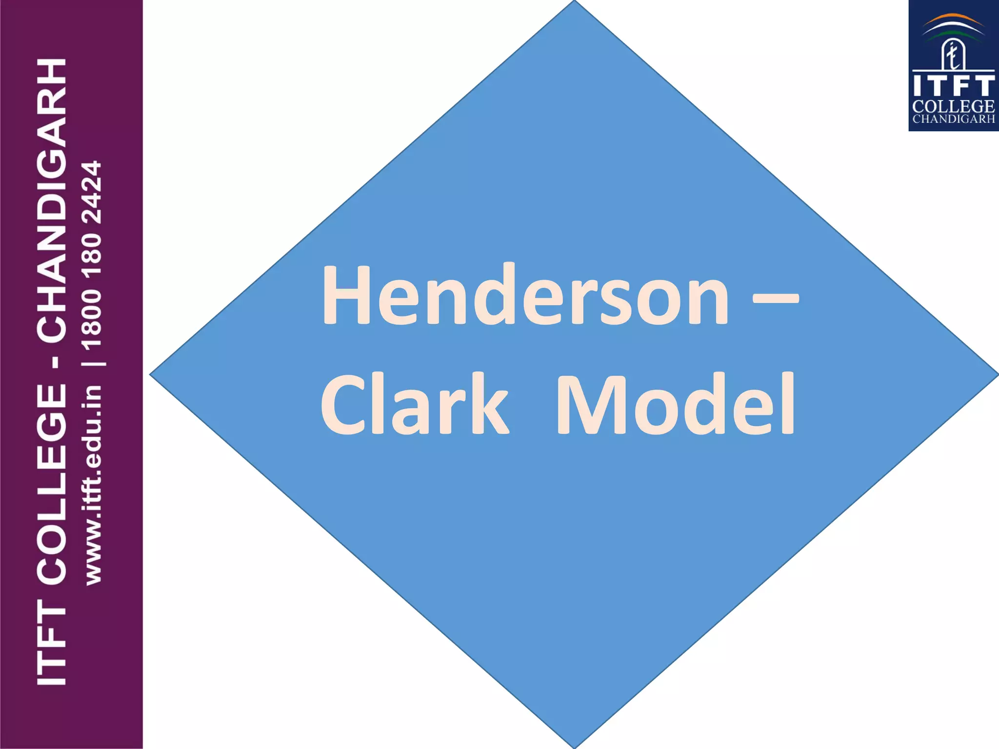 ITFT - Henderson clark model | PDF