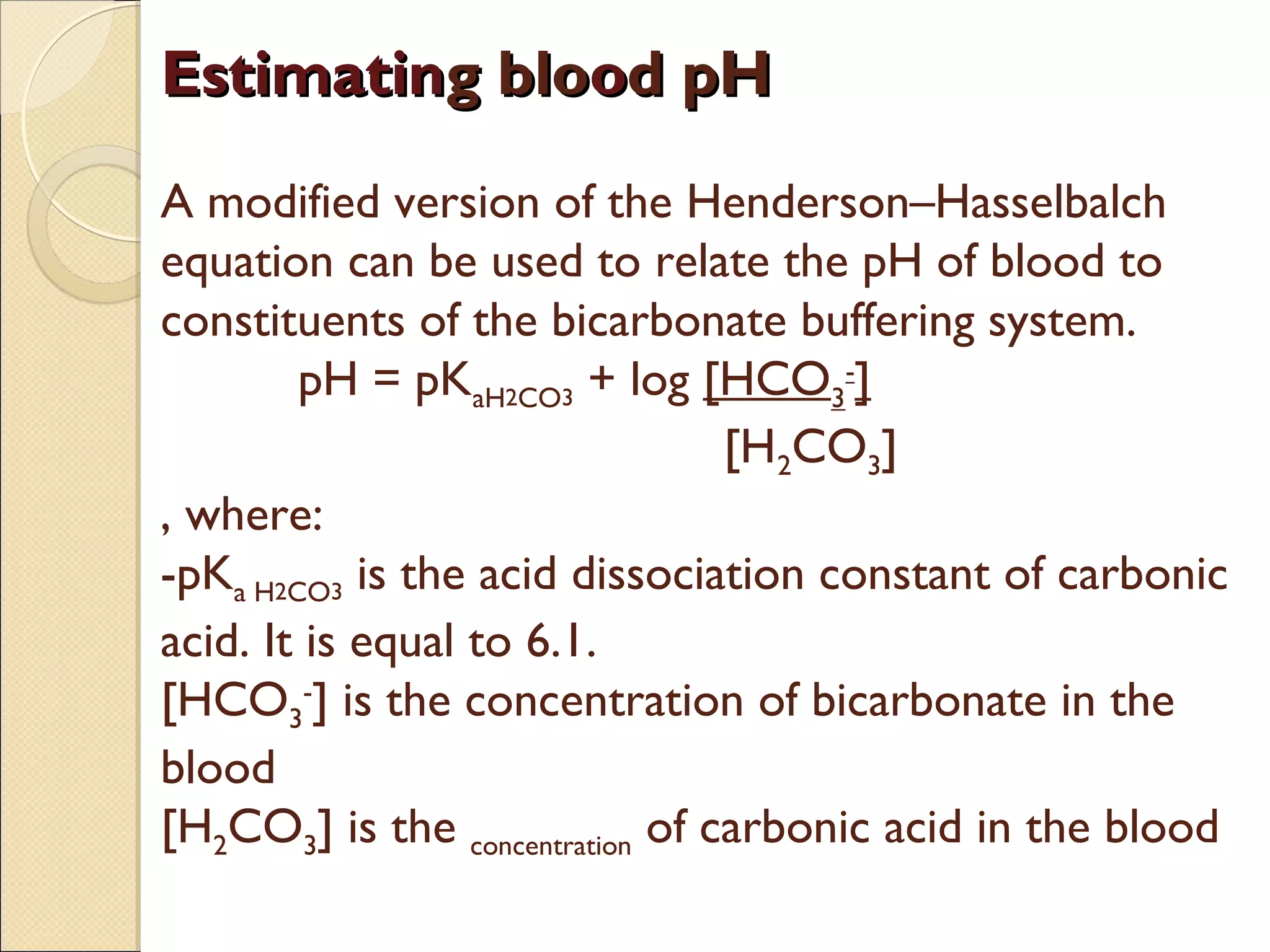 Henderson Hasselbalch Equation | PPT