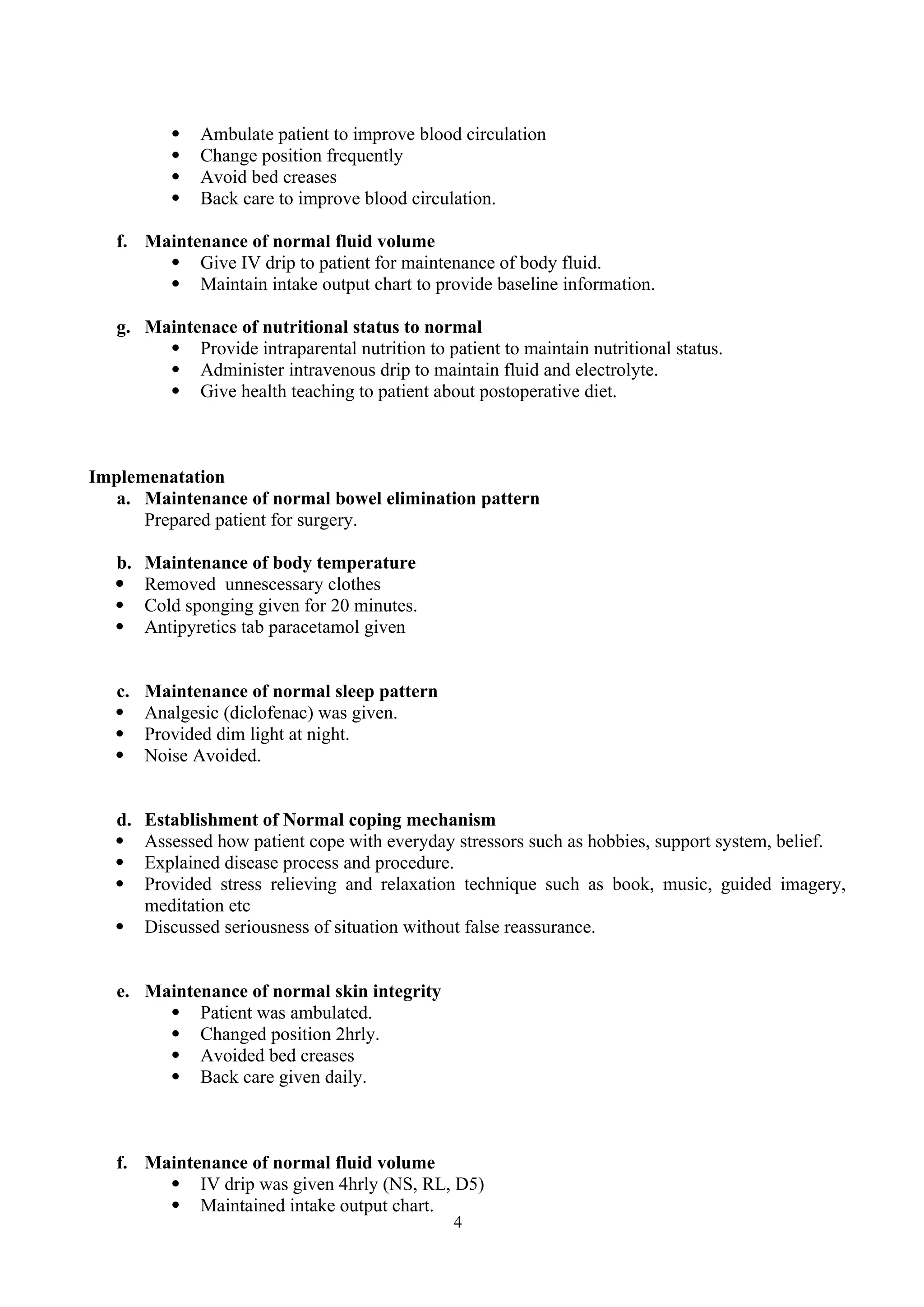 Henderson's Theory Application In Patient | DOCX