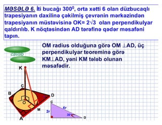 Üç perpendikulyar teoremi | PPT