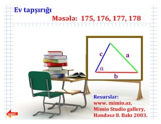 Kosinuslar teoremi | PPT