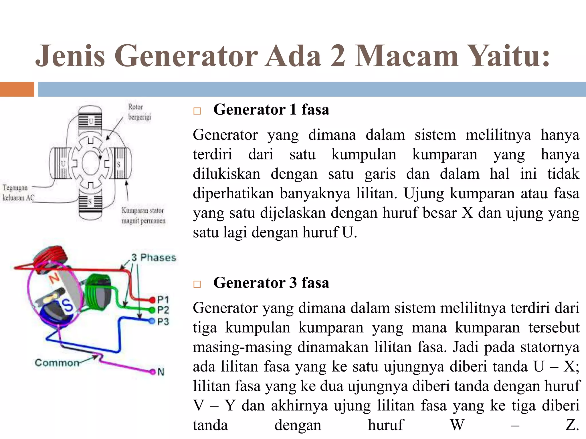 Tugas Teknik Tenaga Listrik Generator AC | PPTX