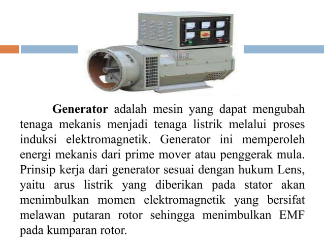 Tugas Teknik Tenaga Listrik Generator AC | PPT