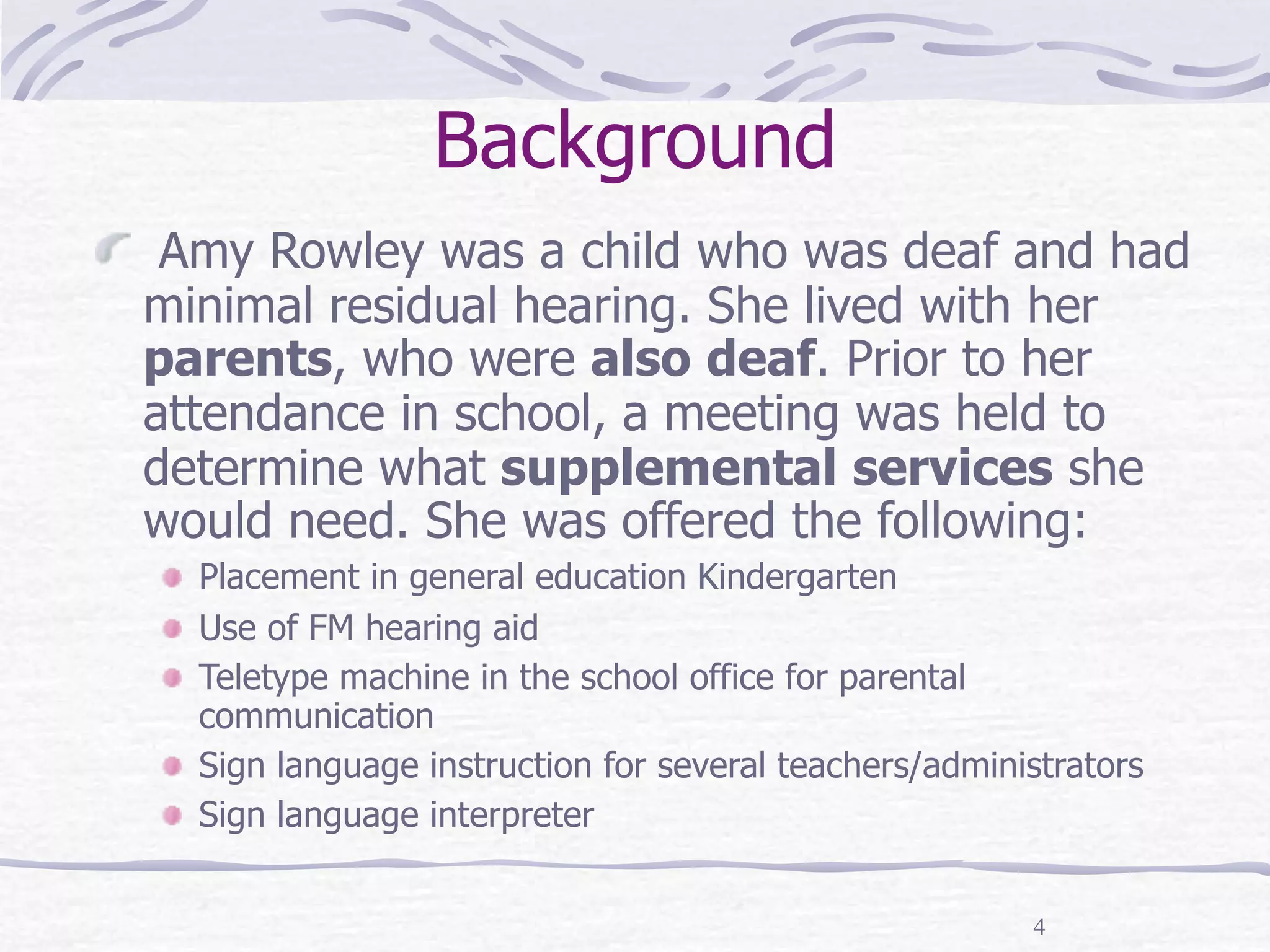 Hendrick hudson sd v. rowley 1982 | KEY