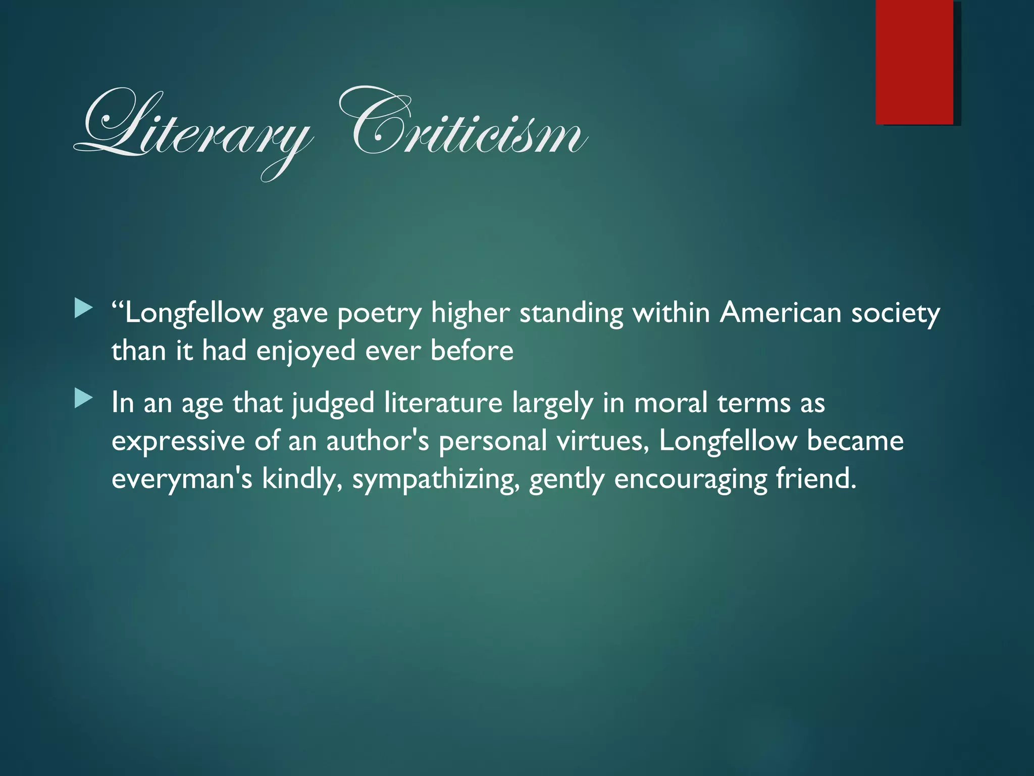 Henry wadsworth longfellow | PPT