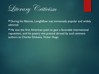 Henry wadsworth longfellow | PPT