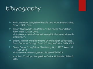 Henry wadsworth longfellow | PPT