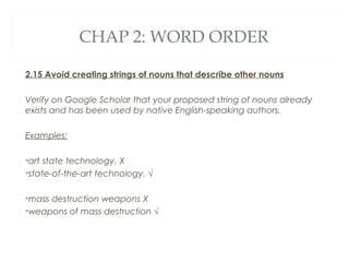 English for writing research papers (chap 2 and 11) | PPT