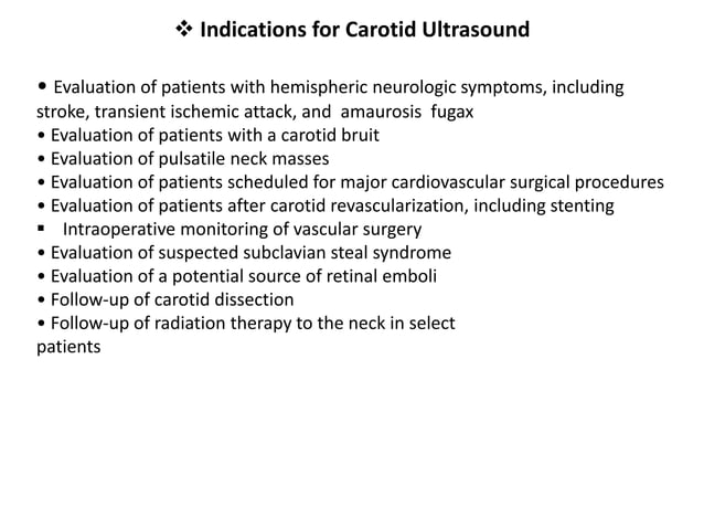 carotid doppler u/s Radiology | PPTX