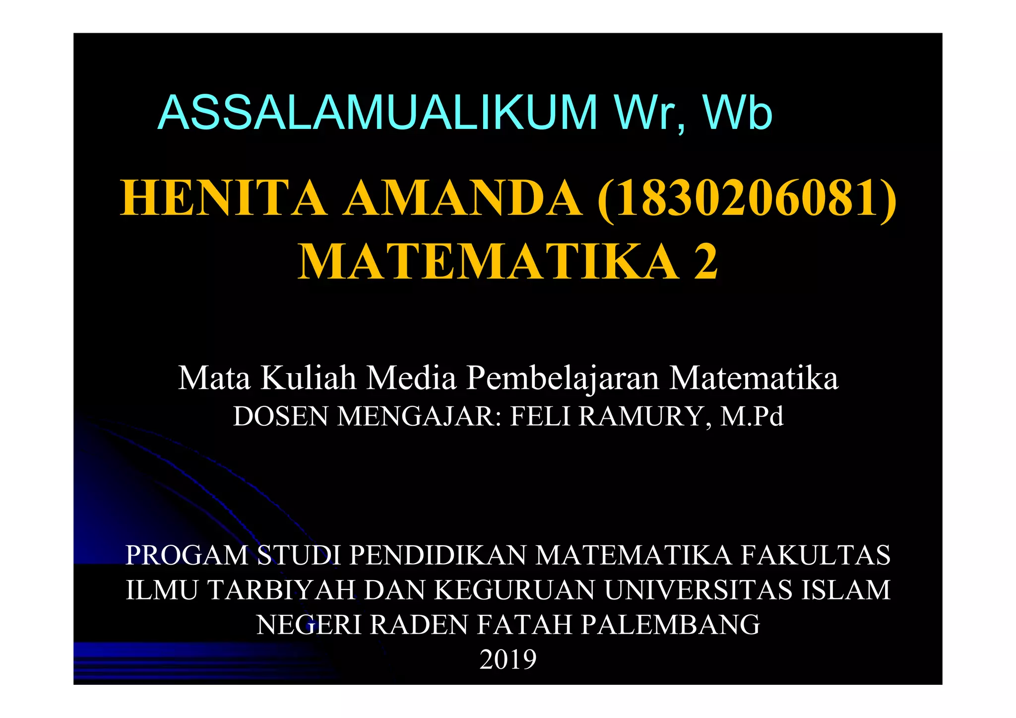 Statistika (Henita amanda) | PPTX