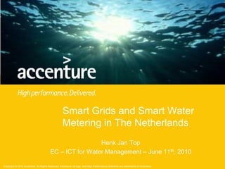 Smart Grids and Smart Water Metering in The Netherlands | PDF