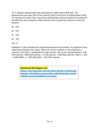 Henke's Med-Math Dosage Calculation, Preparation & Administration ...
