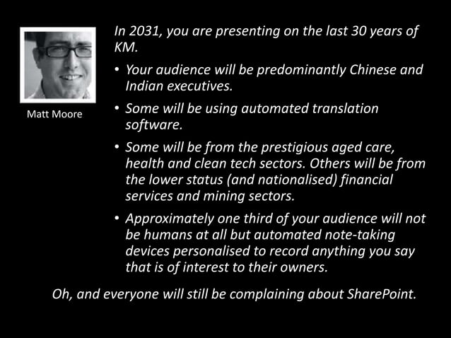 Henley Forum - reflections and projections for Knowledge Management ...