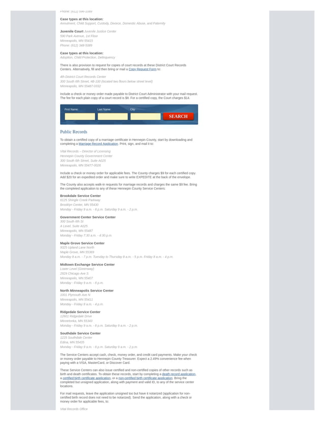 Hennepin County Court Records | PDF