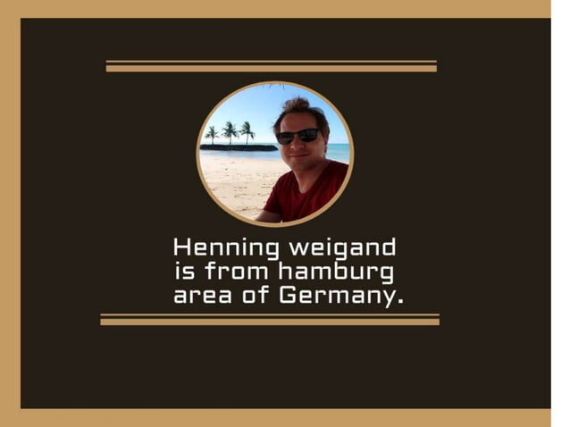 Henning weigand biography | PPTX