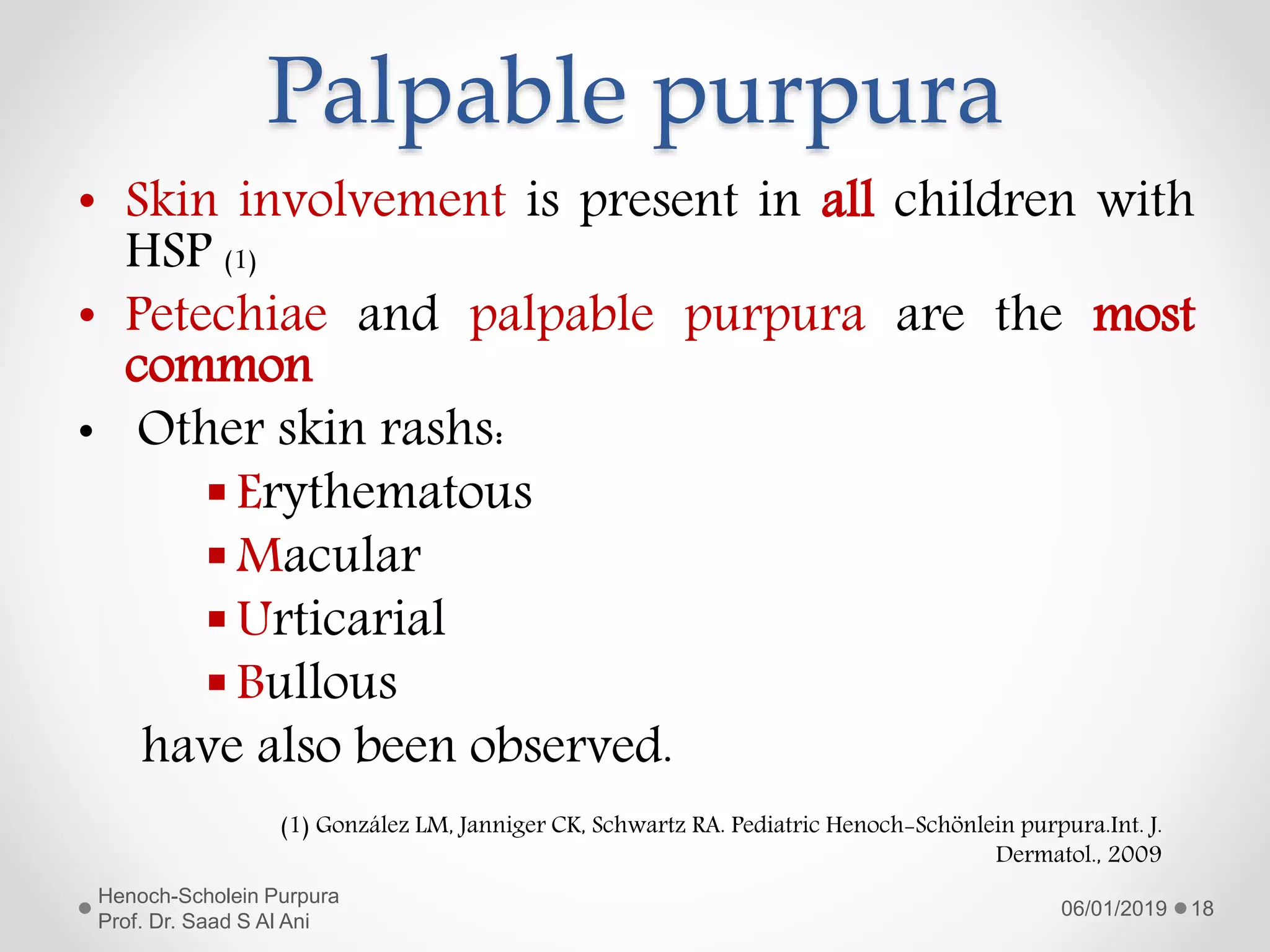Henoch scholein purpura | PPTX