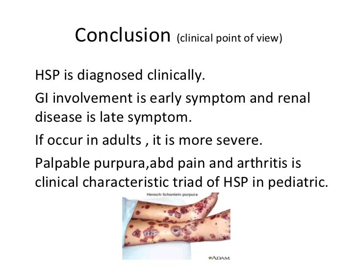 Henoch Schonlein Purpura