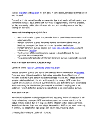 Henoch s purpura hsp | DOCX