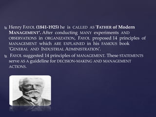 Ppt Henri Fayols 14 Principles Of Management Powerpoint Fayol’s 14
