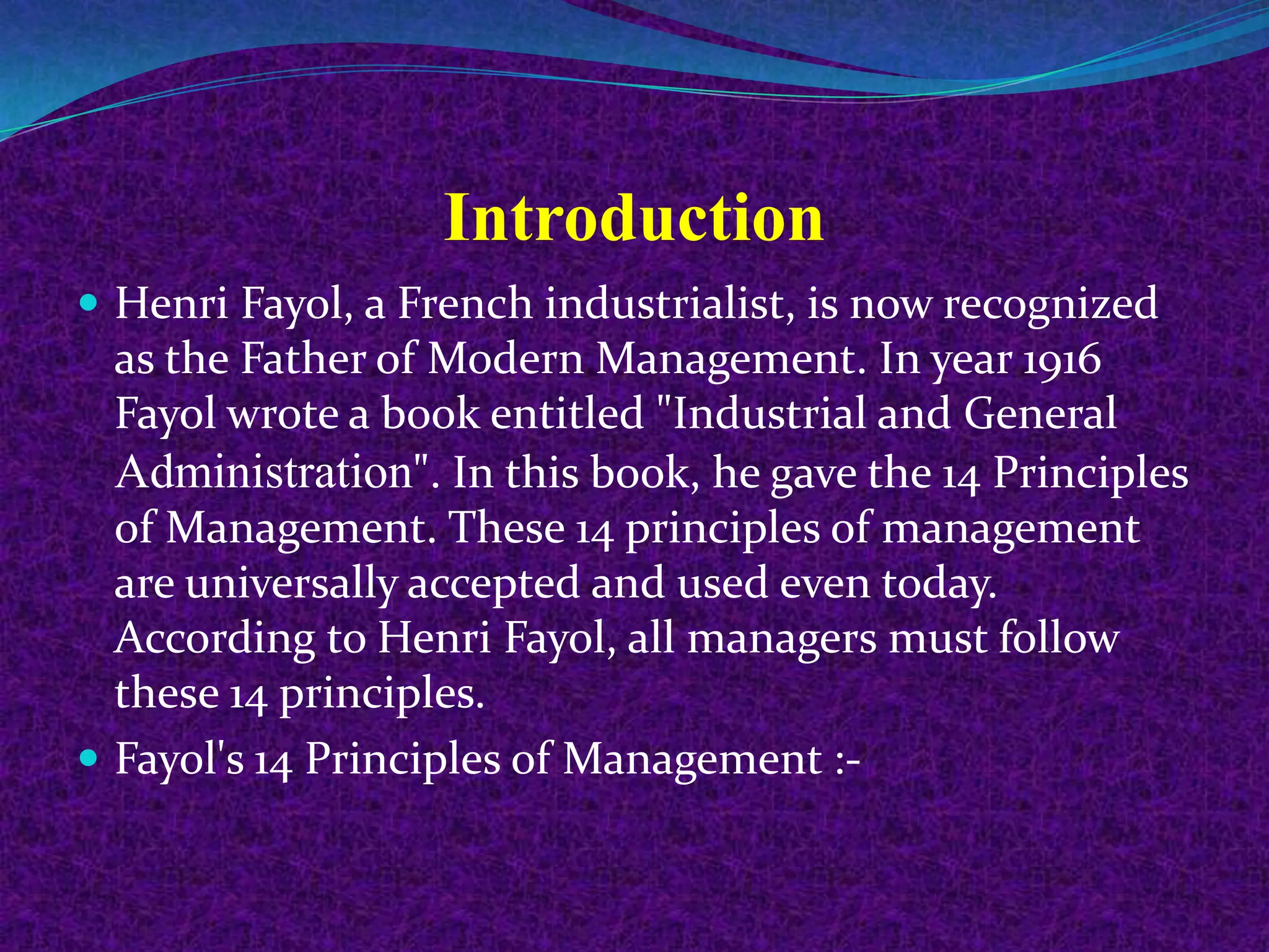 Henri fayols 14-principles-of-management | PPTX