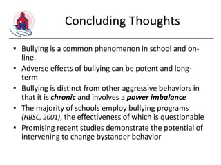 Bullying: What is it, and what to do about it? | PPTX